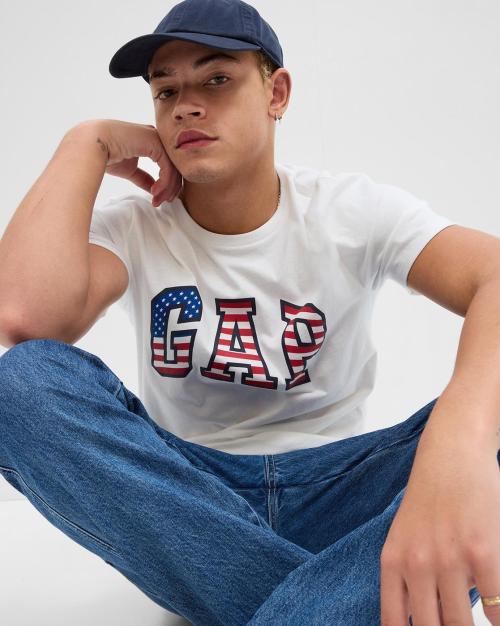 Buy Logo Print Regular Fit T-Shirt Online at Best Prices in India ...