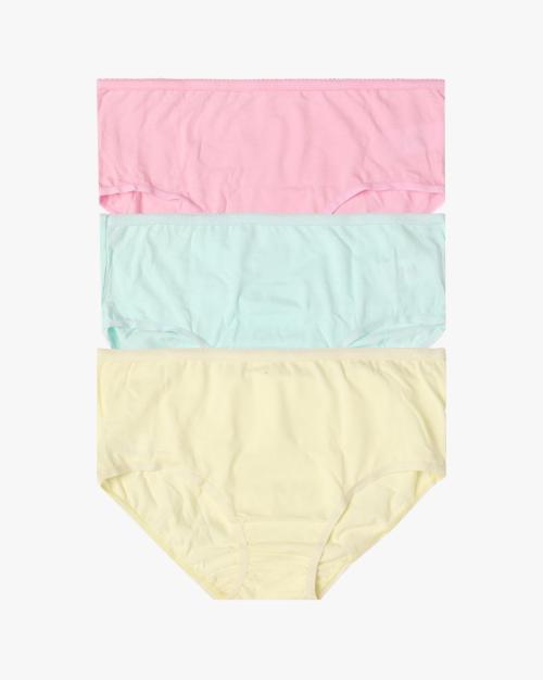 Buy Women Pack of 3 High-Rise Briefs Online at Best Prices in India ...