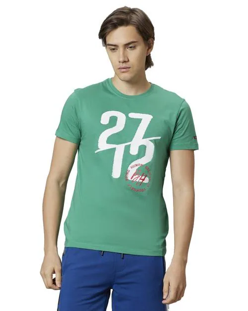Buy Slim Fit Numeric Print Crew-Neck T-Shirt Online at Best Prices in ...