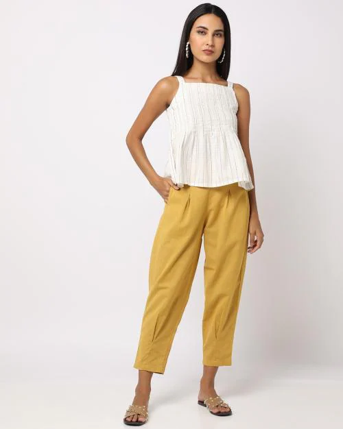 Buy Relaxed Fit Pants with Insert Pockets Online at Best Prices in ...