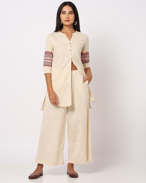 Buy Relaxed Fit Palazzo with Insert Pockets Online at Best Prices in ...