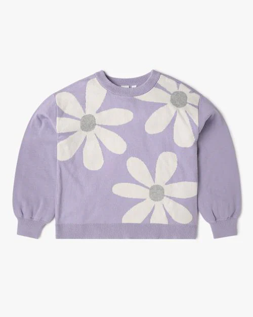 Buy Girls Floral Pattern Sweater Online at Best Prices in India - JioMart.