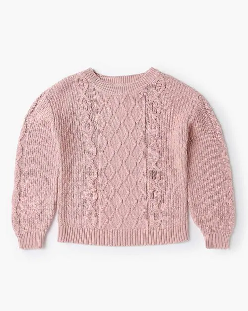 Buy Girls Cable-Knit Sweater Online at Best Prices in India - JioMart.