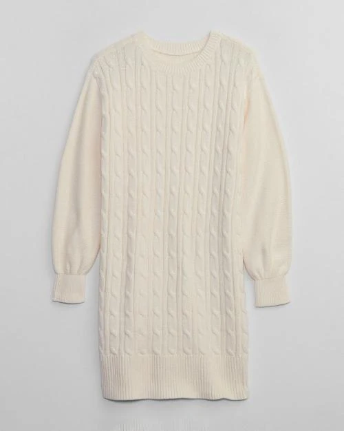 Buy Classic Cable Knit Sweater Dress Online at Best Prices in India ...