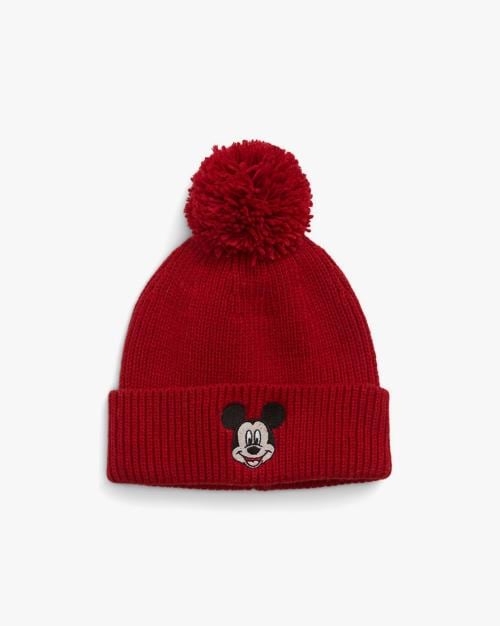 Buy Boys Beanie with Mickey Mouse Applique Online at Best Prices in ...