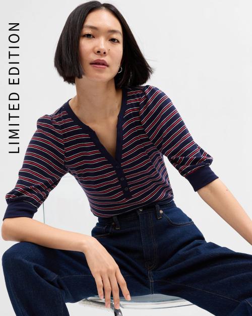 Buy Women Striped Slim Fit Top Online at Best Prices in India - JioMart.