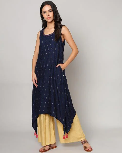 Buy Foil Print A-Line Kutra Online at Best Prices in India - JioMart.