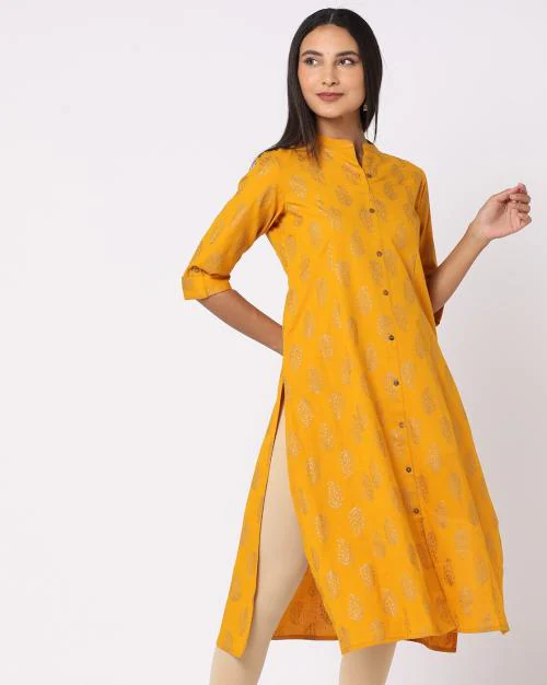 Buy Foil Print Straight Kurta Online at Best Prices in India - JioMart.