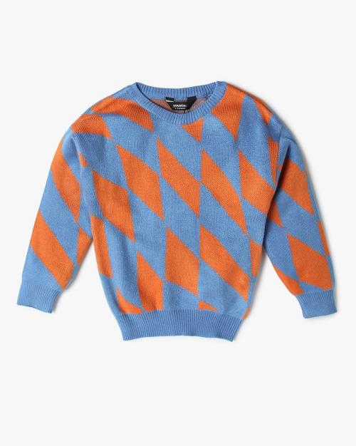 Buy Boys Geometric Pattern Sweater Online at Best Prices in India ...
