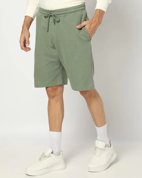 Buy Men Ribbed Relaxed Fit Shorts Online at Best Prices in India - JioMart.
