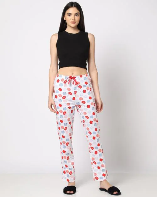 Buy Women Printed Slim Fit Pyjamas Online at Best Prices in India ...