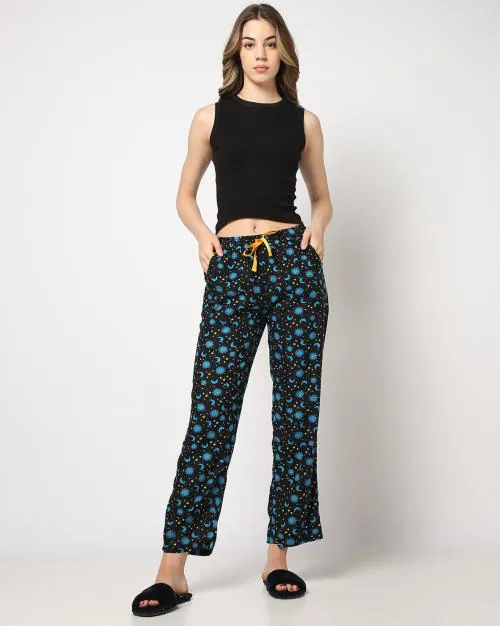 Buy Women Printed Regular Fit Pyjamas Online at Best Prices in India ...