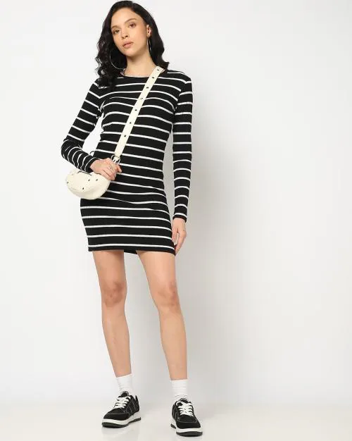 Buy Women Striped Bodycon Dress Online at Best Prices in India - JioMart.