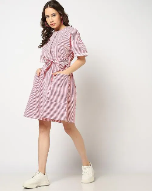 Buy Women Striped A-Line Dress Online at Best Prices in India - JioMart.