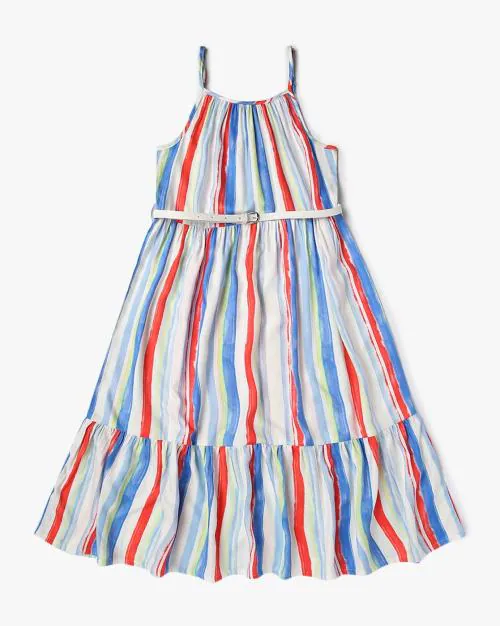 Buy Girls Striped Tiered Dress Online at Best Prices in India - JioMart.