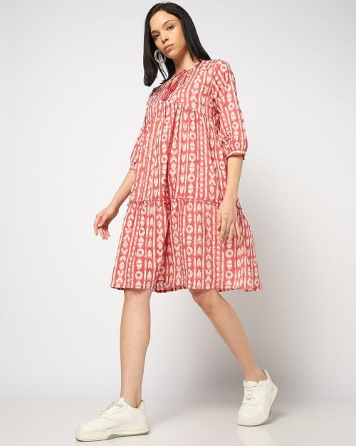 Buy Women Printed A-Line Dress Online at Best Prices in India - JioMart.