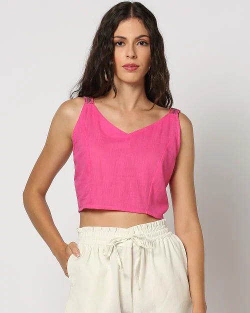 Buy Women Regular Fit Crop Top Online at Best Prices in India - JioMart.