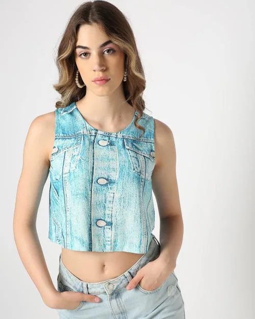 Buy Women Printed Crop Top Online at Best Prices in India - JioMart.