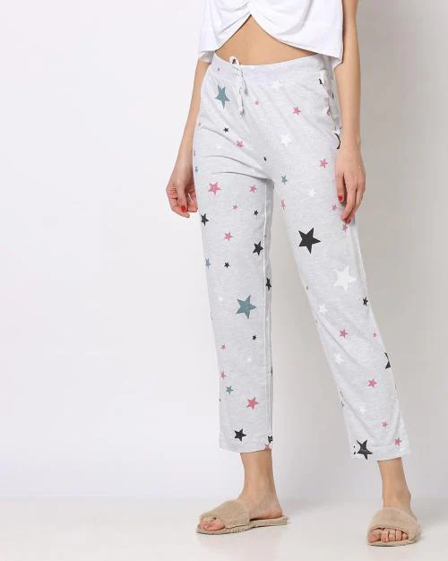 Buy Printed Pyjamas with Elasticated Waist Online at Best Prices in ...