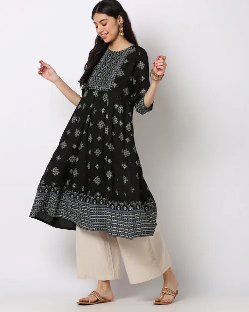 Buy Printed A-Line Kurta Online at Best Prices in India - JioMart.