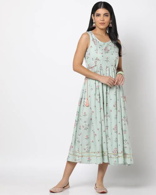 Buy Floral Print A-line Dress Online at Best Prices in India - JioMart.
