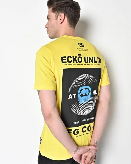 Buy Regular Fit Logo Print Crew-Neck T-Shirt Online at Best Prices in India - JioMart.