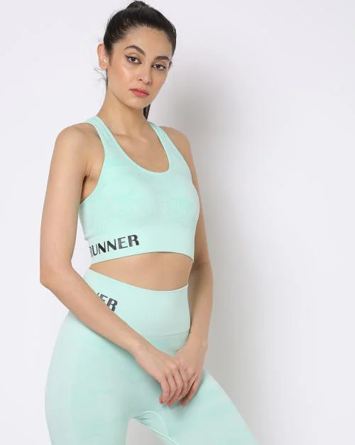 Buy Placement Typographic Print Sports Bra Online at Best Prices in ...