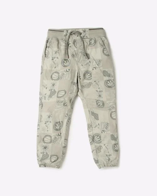 Buy Graphic Print Joggers with Drawstring Fastening Online at Best ...
