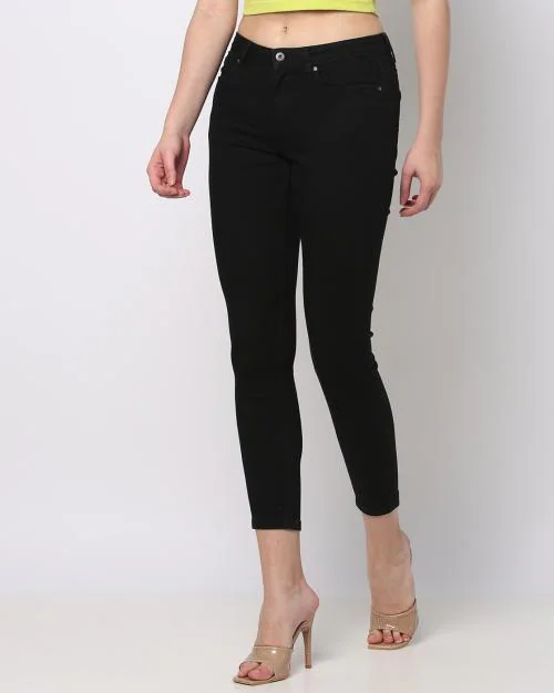 Buy Slim Fit Mid-Calf Length Jeans Online at Best Prices in India ...