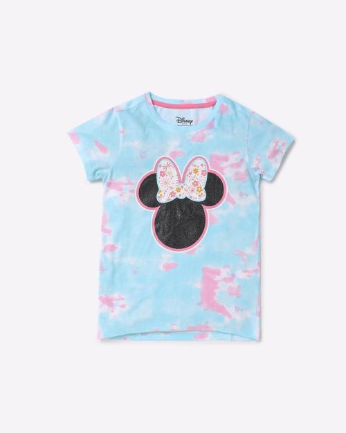 Buy Minnie Mouse Print Crew-Neck T-Shirt Online at Best Prices in India ...