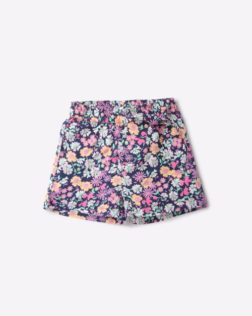 Buy Floral Print Shorts with Elasticated Waist Online at Best Prices in ...