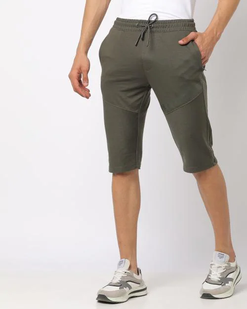 Buy Panelled Shorts with Drawstring Waist Online at Best Prices in ...