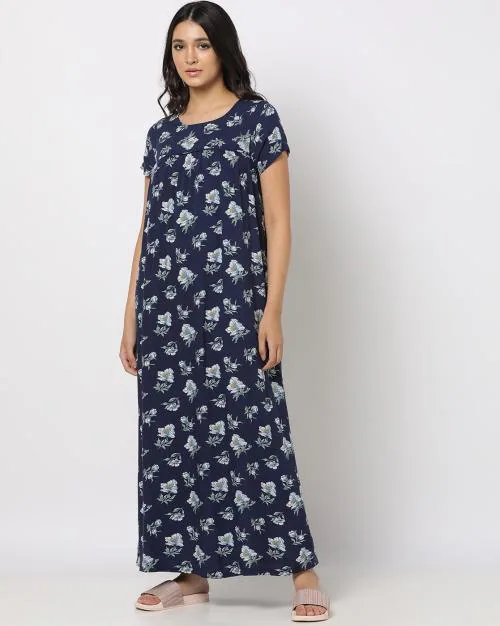 Buy Floral Print Nightgown Online at Best Prices in India - JioMart.