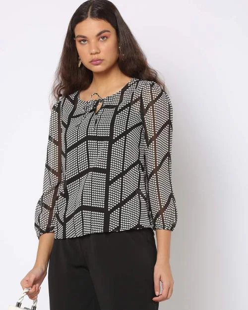 Buy Geometric Print Top with Slip Online at Best Prices in India - JioMart.