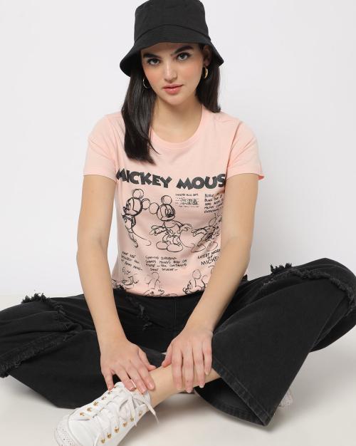 Buy Mickey Sketch Crew-Neck T-Shirt Online at Best Prices in India ...