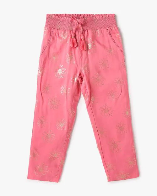 Buy Floral Print Pants with Drawstring Fastening Online at Best Prices ...