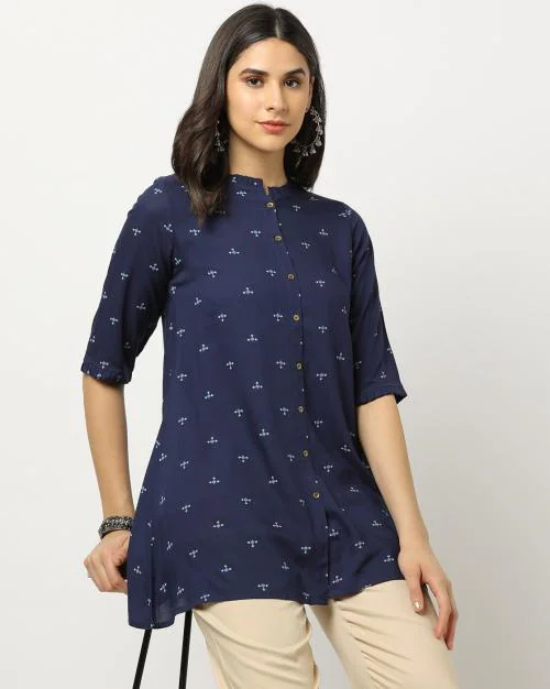 Buy Printed Button-Front Tunic Online at Best Prices in India - JioMart.
