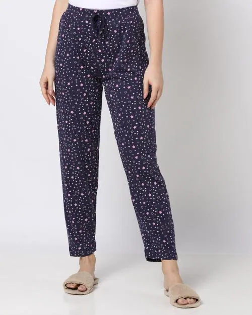 Buy Star Print Pyjamas with Drawstring Waist Online at Best Prices in ...