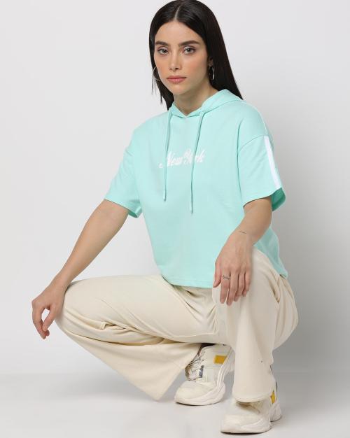 Buy Hooded Top with Drop-Shoulder Sleeves Online at Best Prices in India - JioMart.