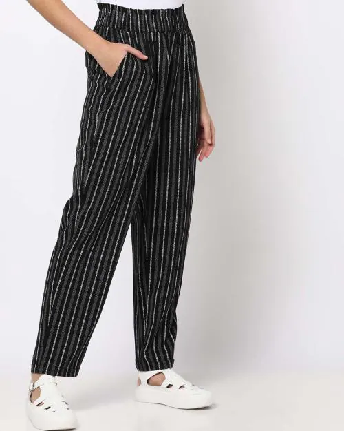 Buy Striped Pants with Elasticated Waist Online at Best Prices in India - JioMart.