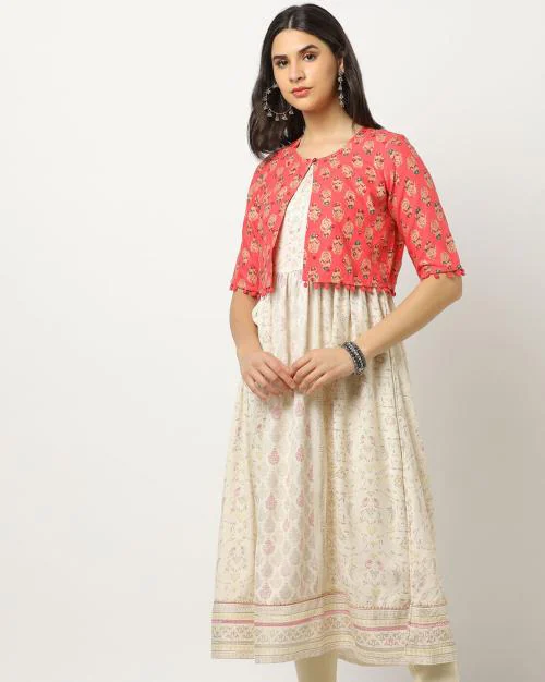 Buy Fit & Flare Dress with Jacket Online at Best Prices in India - JioMart.