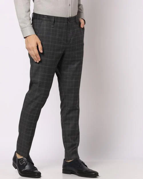 Buy Checked Slim Fit Trousers Online at Best Prices in India - JioMart.