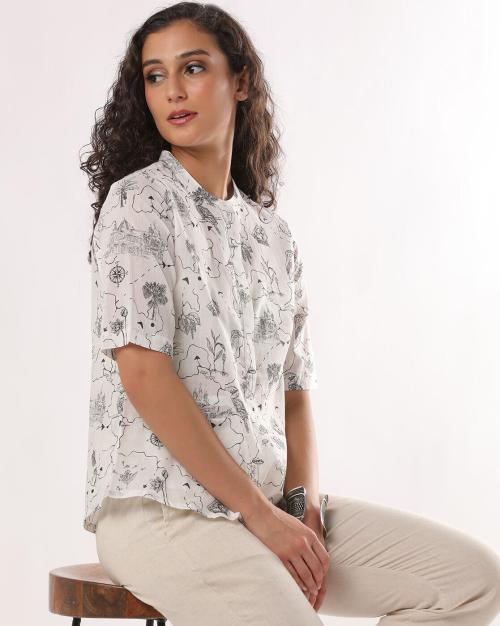 Buy Women Cotton Printed Top Online at Best Prices in India - JioMart.