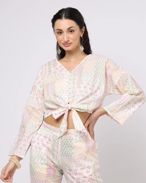 Buy Women Printed Crop Top Online at Best Prices in India - JioMart.