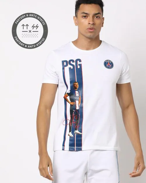 Buy Regular Fit PSG Print Crew-Neck T-Shirt Online at Best Prices in ...