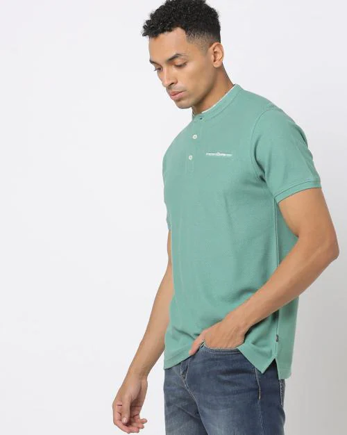 Buy Slim Fit Henley T-Shirt Online at Best Prices in India - JioMart.