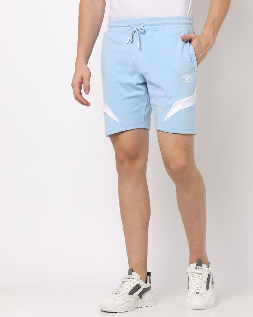 Buy Flat-Front Shorts with Contrast Panels Online at Best Prices in ...