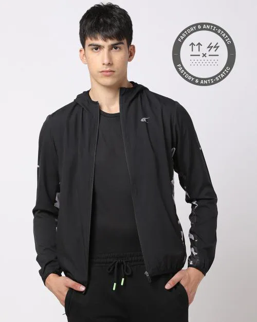 Buy Fastdry Zip-Front Hooded Track Jacket Online at Best Prices in ...