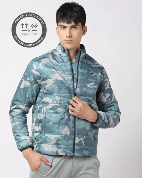 Buy Camouflage Print Puffer Jacket Online at Best Prices in India ...