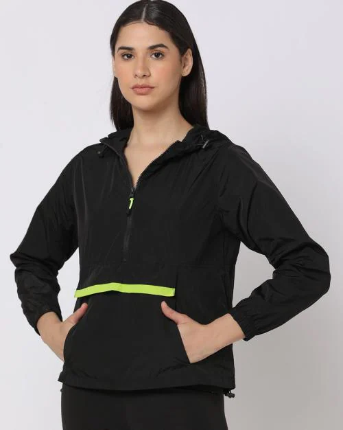 Buy Zip-Front Hoodie with Toggle Fastening Online at Best Prices in ...